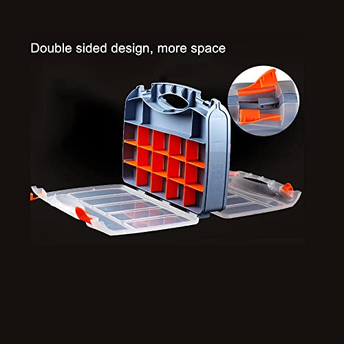 Treedix Double Sided Storage Organizer Carrying Case with 30 Compartme ...