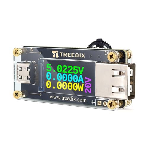 Treedix USB Tester USB Type C to Type A QC PD3.0 Trigger Module with L ...