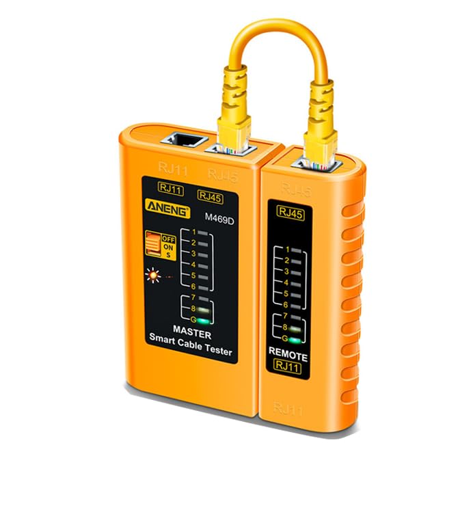 Treedix RJ45 RJ11 Network Cable Tester Ethernet Cable Tester Tool Tele ...