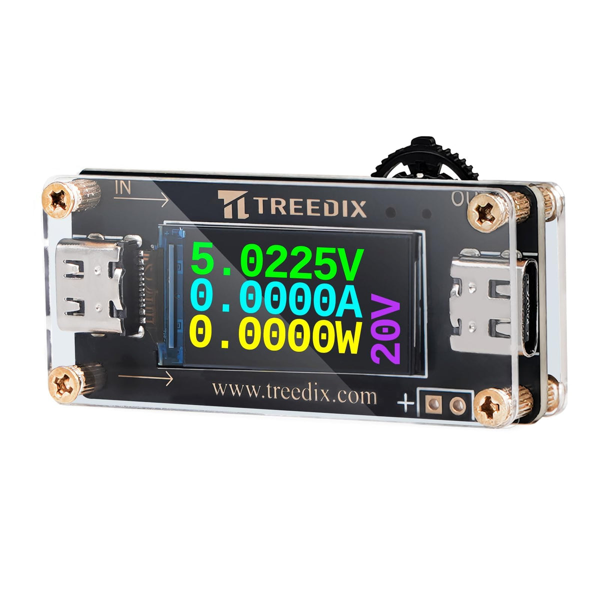 Treedix USB Tester USB Type C to Type C QC PD3.0 Trigger Module with L ...