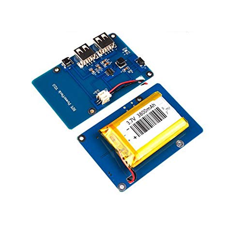 Treedix リチウム電源拡張ボード、3800mAh デュアル USB 出力、Raspberry Pi Pi3 と互換性あり、独立フィール ...