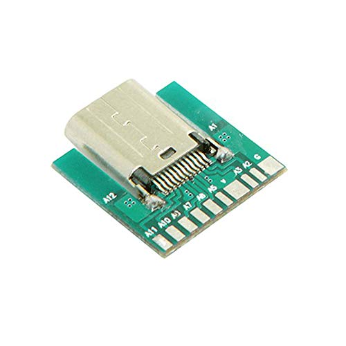 Treedix DIY 24pin USB 3.1 Type C Female Socket Connector Test Board SM ...