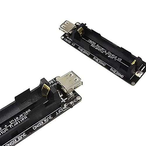 Treedix バッテリーホルダー シールド拡張ボード Arduino および Raspberry pi 対応（ケーブル付き ...