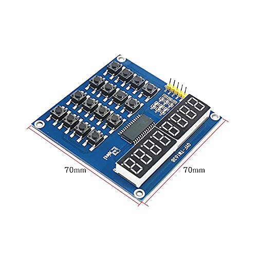 Treedix TM1638 8 Bits Optoelectronic Displays LED Digital Tube Module ...